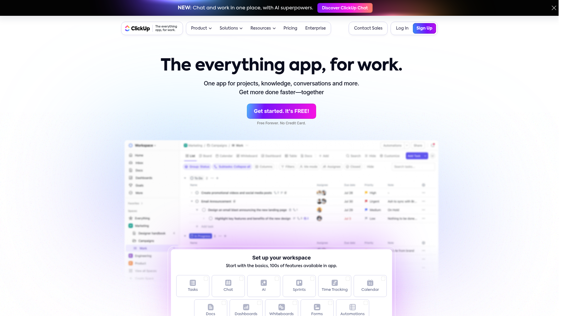 ClickUp All-in-One Project Management Tool for Teams