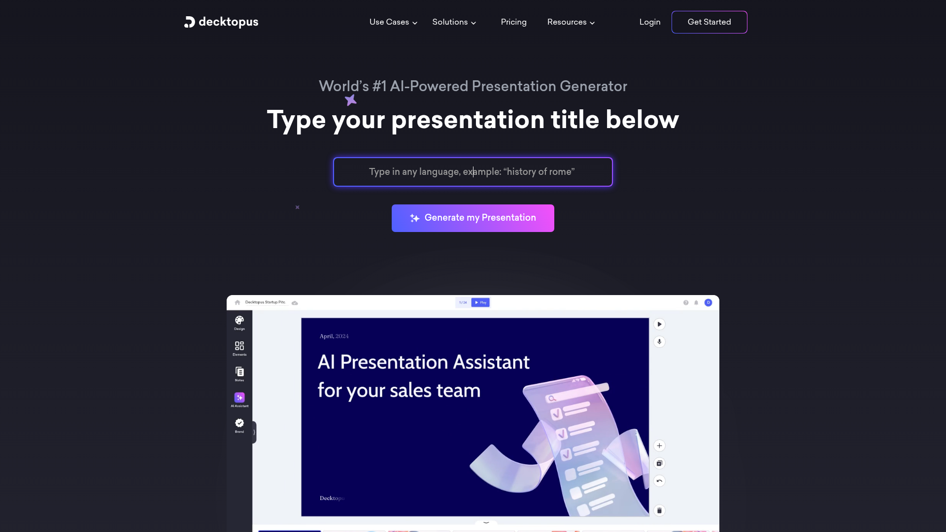Create Stunning Presentations Fast with Decktopus AI