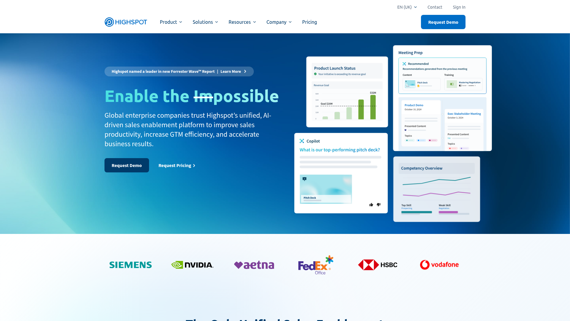 Highspot AI Sales Enablement Platform for Enhanced Productivity